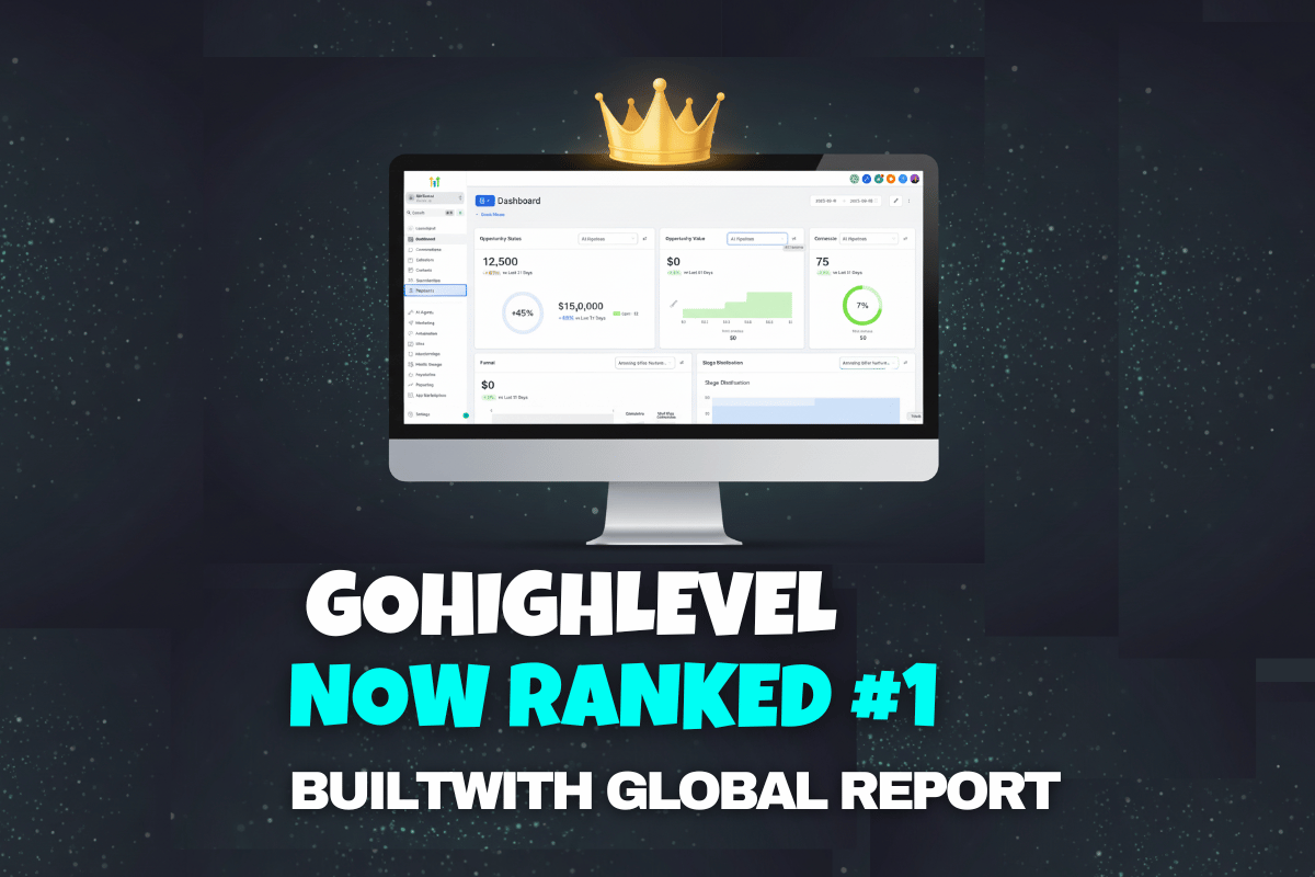 GoHighLevel Ranked #1 Marketing Automation Platform (BuiltWith 2025 Report)